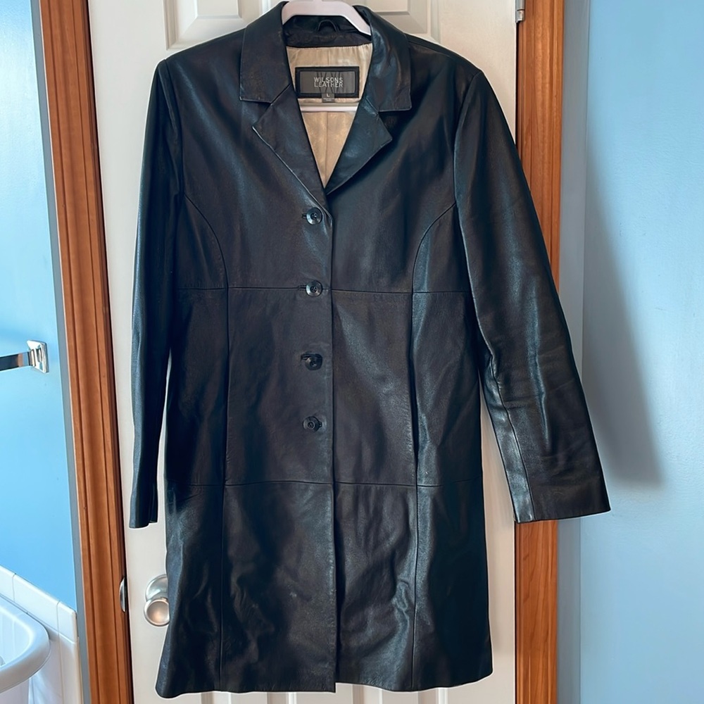 Wilson Leather - Vintage 1985 Black Leather Jacket - … - Gem